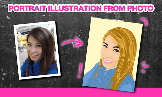 Portrait illustration from photo by Tsaithong | Fiverr