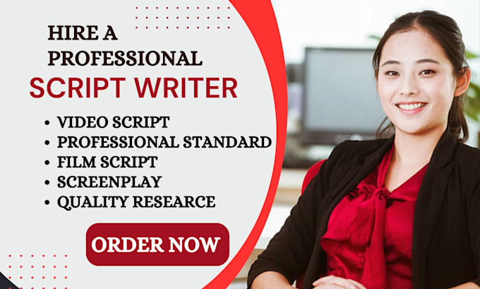 Be your script writer, video script writer, and youtube script writer by Sandra_noah6 | Fiverr