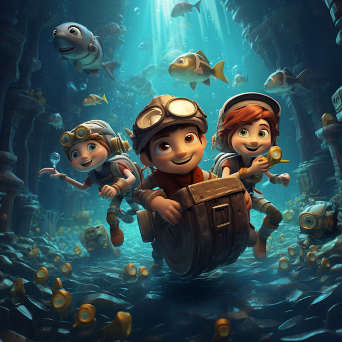 Make 3d pixar style artwork by Jelletgc | Fiverr