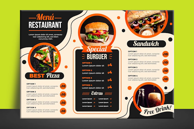 Do amazing eyecatching food menu, restaurant menu design by Sabikun360 ...
