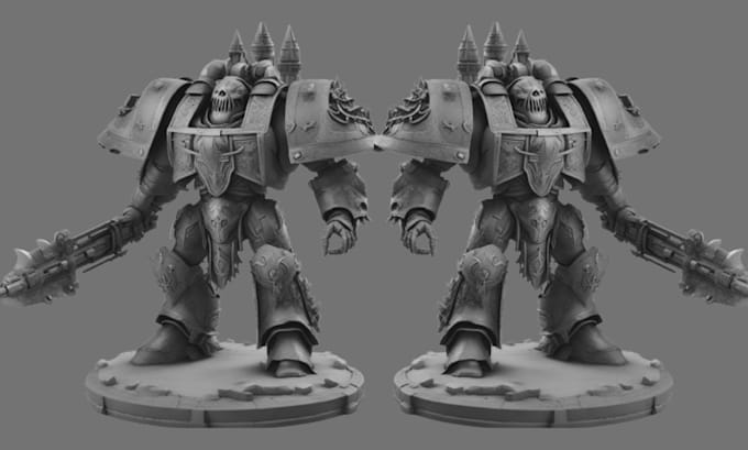 Sculpt 3d warhammer, 3d model miniature, bjd figurine for 3d printing ...