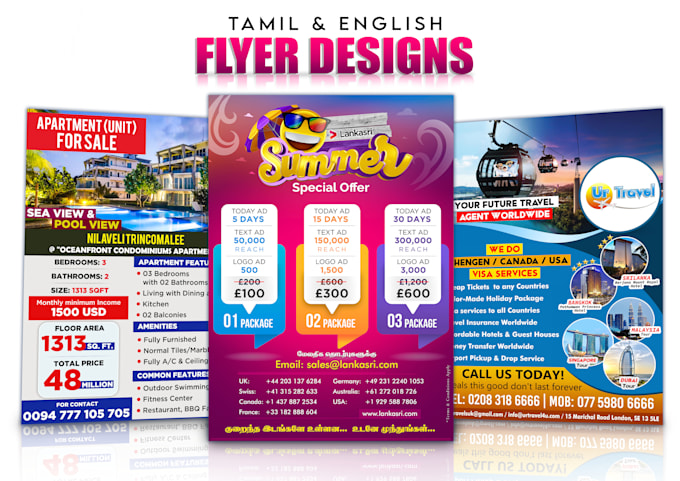 Design professional tamil and english flyers by Pandiyan_e_k | Fiverr