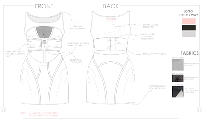 Do professional 2d sketch fashion illustration by Ra_dign59 | Fiverr