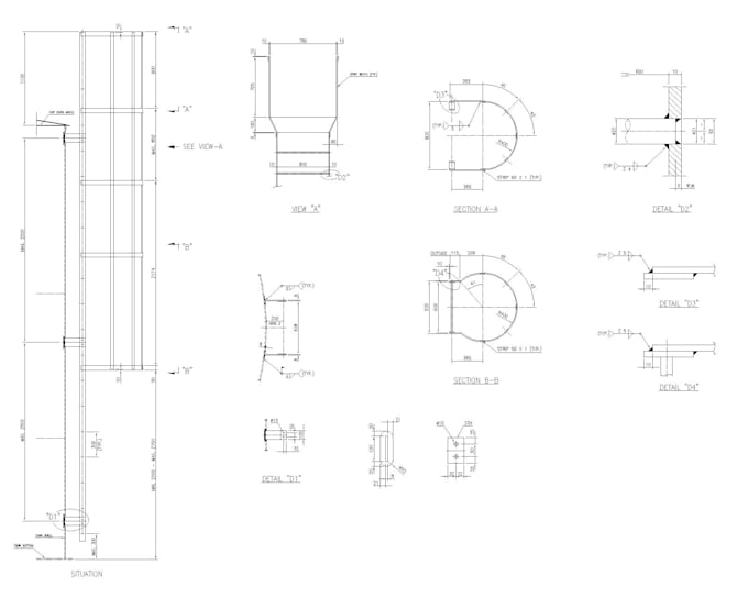 Do the drafting of mechanical static equipment by Imtiaz_a_yousaf | Fiverr