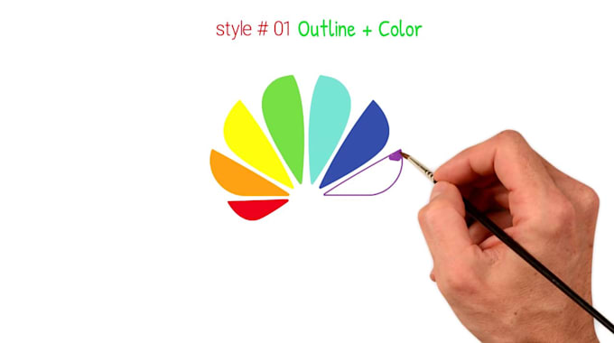 Speed draw or paint your logo intro by Designin4five | Fiverr