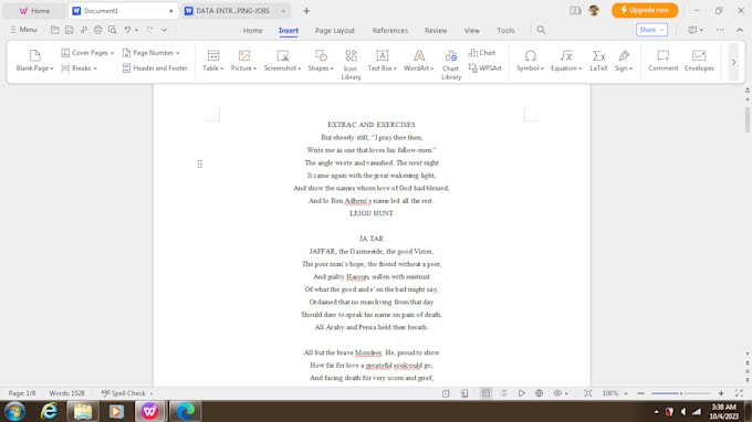 Pdf to word convertion google sheet and docs by James_galang | Fiverr