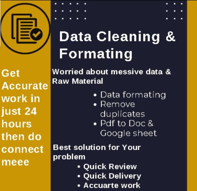 Clean and organise your data, data entry, image to pdf by ...