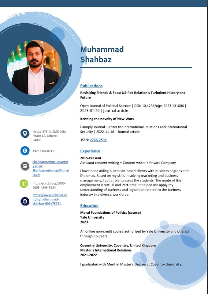 Offer cv, resume, cover letter, linkedin, indeed by Macdalek | Fiverr