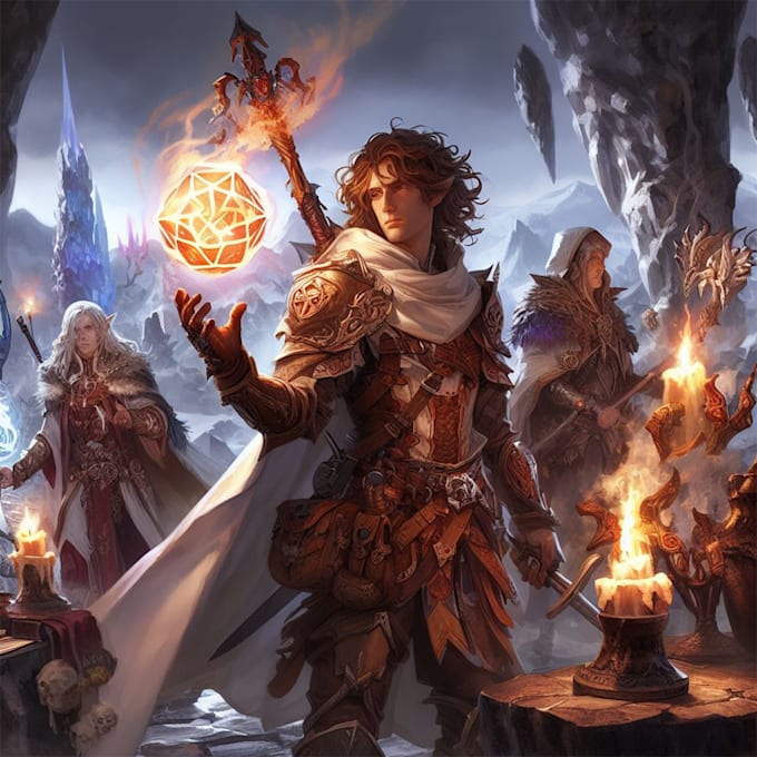 Make fantasy art, dnd character art, dnd party by Ramatouf | Fiverr