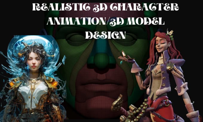 Create 3d Character Animation Realistic 3d Model Character Design 3d