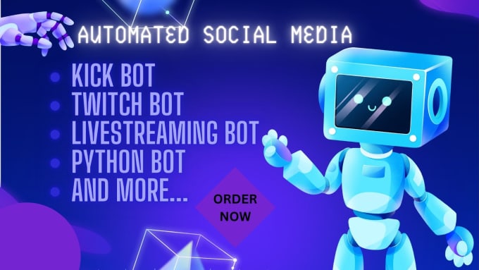 Develop automated livestreaming bot kick channel bot twitch bot by ... Develop automated livestreaming bot kick channel bot twitch bot by ...