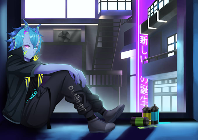 Make loop animation for your anime character and background with live2d ...