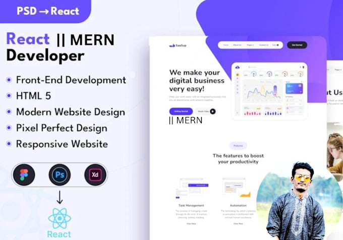 Be Your React Web Application Frontend Developer By Mdparvez321 Fiverr 
