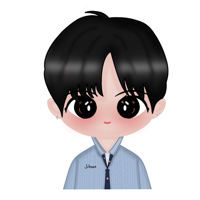 Simple chibi drawing illustration by Nextlevwel | Fiverr