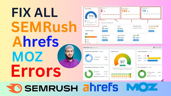 Fix semrush, ahref, moz errors, and technical seo issues by Ri_rashedul ...