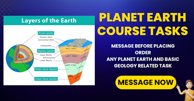 Help in planet earth and geology tasks by Graphicalrahman | Fiverr
