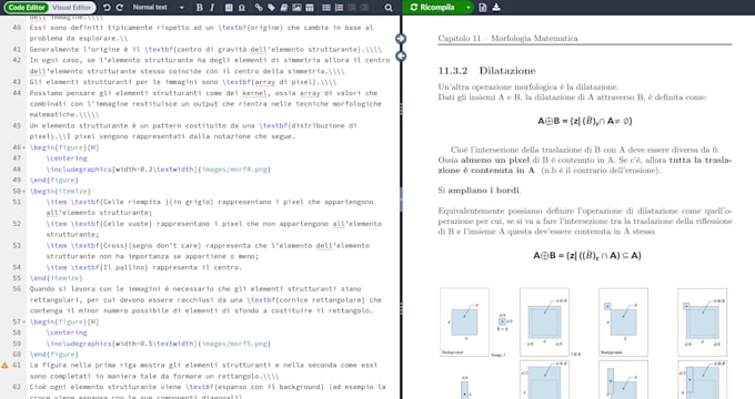 Convert and format your file in latex with given pictures, tables and ...