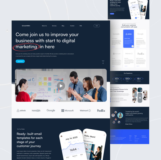 Make a modern, clean and intuitive ui ux website design by Rifyas_ | Fiverr