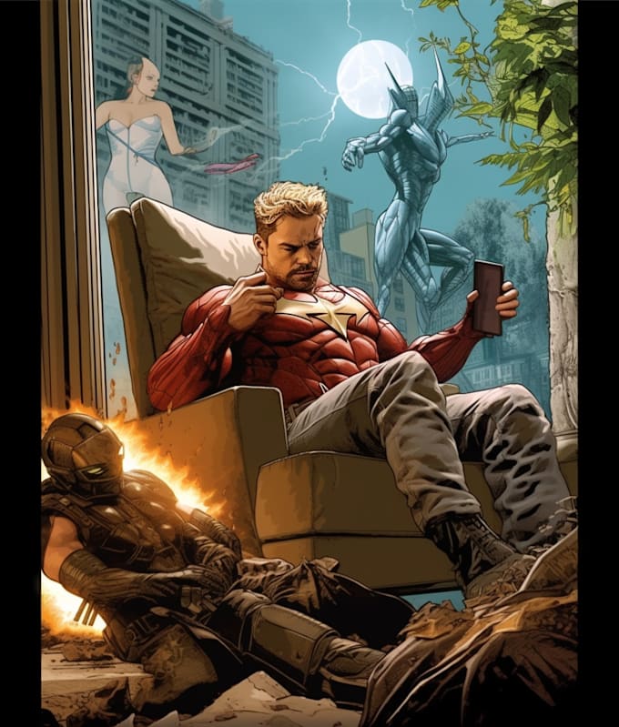 Draw your comic book, illustrations, graphics novels by Nyzarineriya ...