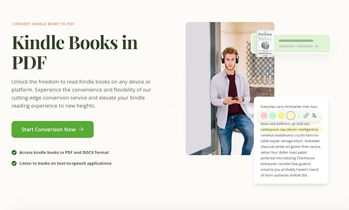Convert kindle book to pdf by Skyward | Fiverr