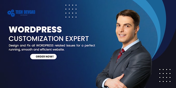 Build a fully functioning wordpress website, do wordpress website customization by Tech_devgad ...