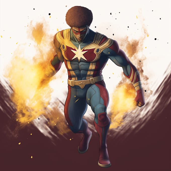 Create custom superhero character in action by Gloocodo | Fiverr