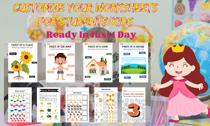 Make animated worksheets,activity books for kids by Farwazubair27 | Fiverr