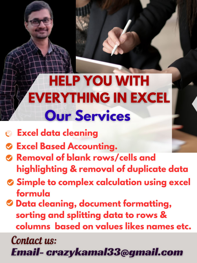 Do excel data cleaning, editing, sorting, separate excel by Surkam1112 ... Do excel data cleaning, editing, sorting, separate excel by Surkam1112 ...
