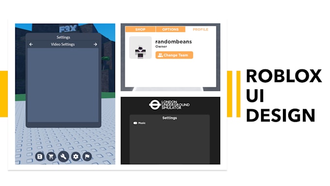 Create a high quality, modern roblox ui by Randombeans | Fiverr