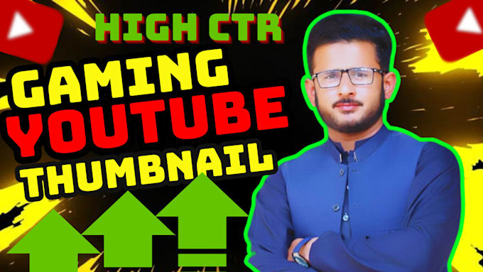 Design eye catching gaming youtube thumbnail by Azizkhan565 | Fiverr