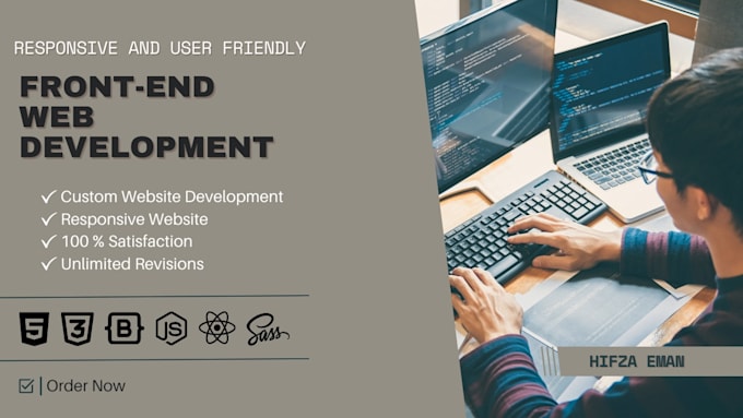 Develop your front end responsive websites by Hifzaeman1916 | Fiverr