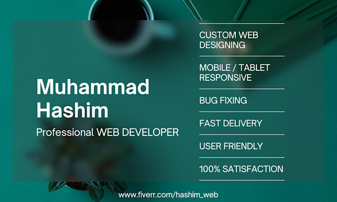 Be Your Custom Web Developer Using Htmlcss Bootstrap And Javascript By Hashimweb Fiverr