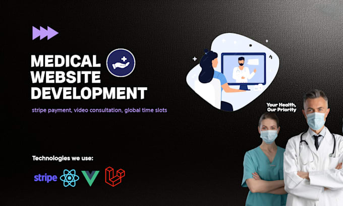 Make doctor appointment website, video consultation, schedules by ...