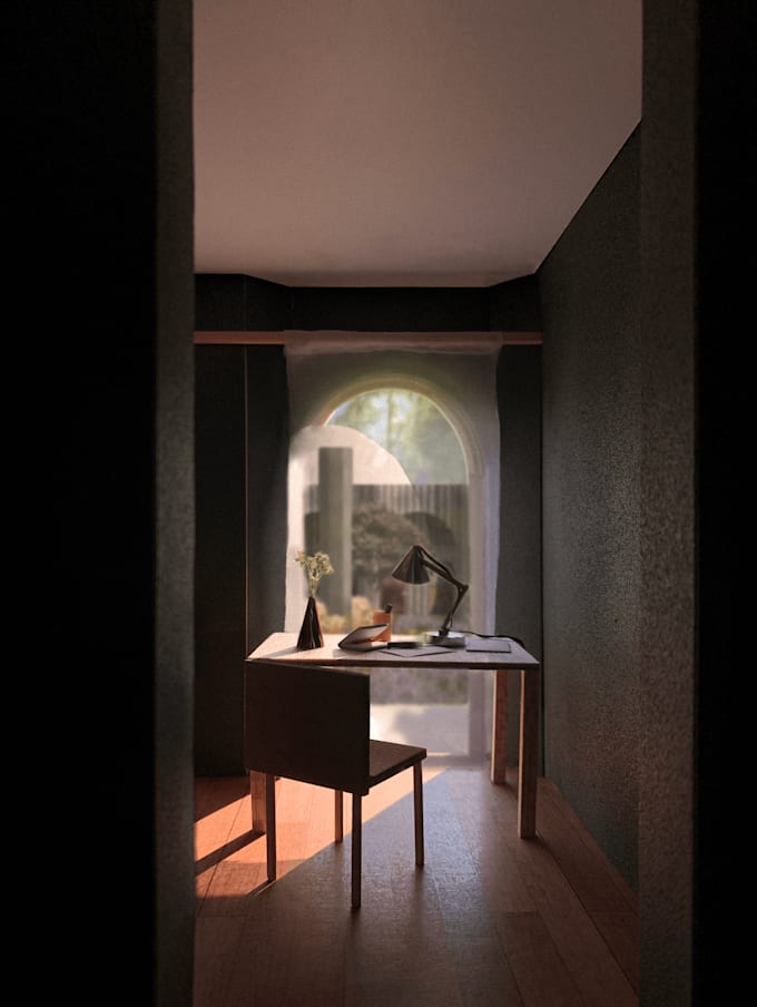 Create an atmospheric architectural rendering on photoshop by Casp_ar ...