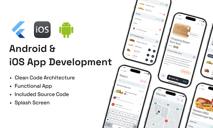 Develop mobile apps ui for android and ios app using flutter by Ghost_jibon | Fiverr