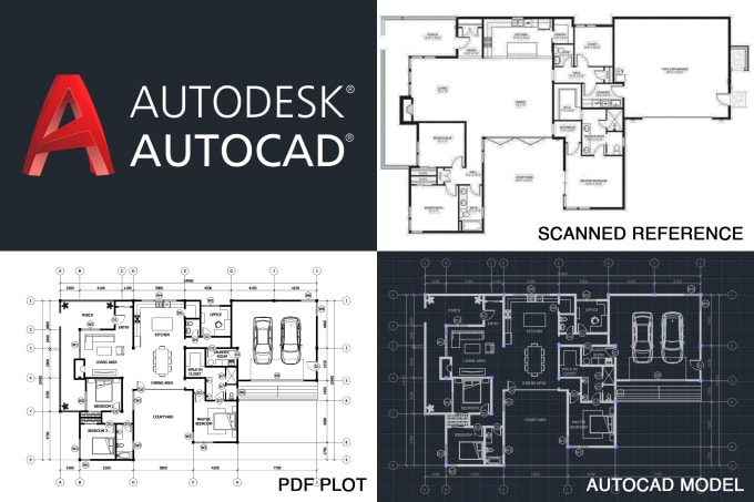Draw and plot your floor plan in autocad by Bymemean | Fiverr