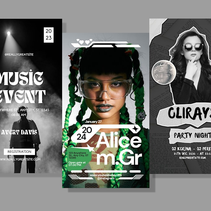 Make unique and compelling posters by Miterialco | Fiverr