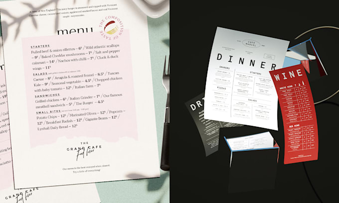 Do restaurant menu, food and drinks menu design, european style by ...