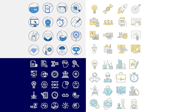 Design flat simple minimalist line art monoline outline vector icon ...