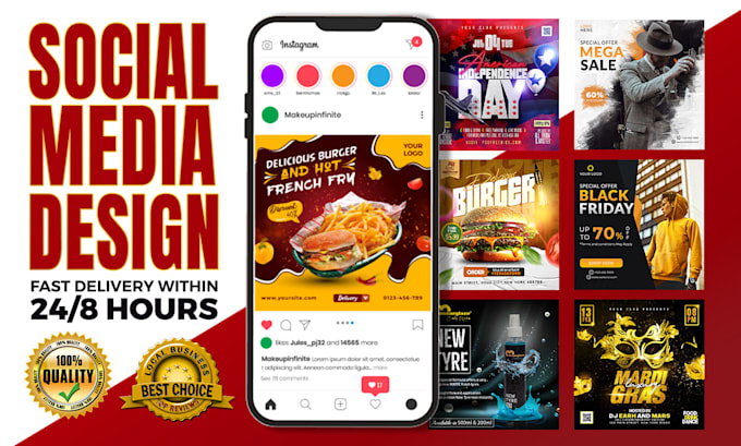Design creative facebook , instagram ads images or posts ad design by ...