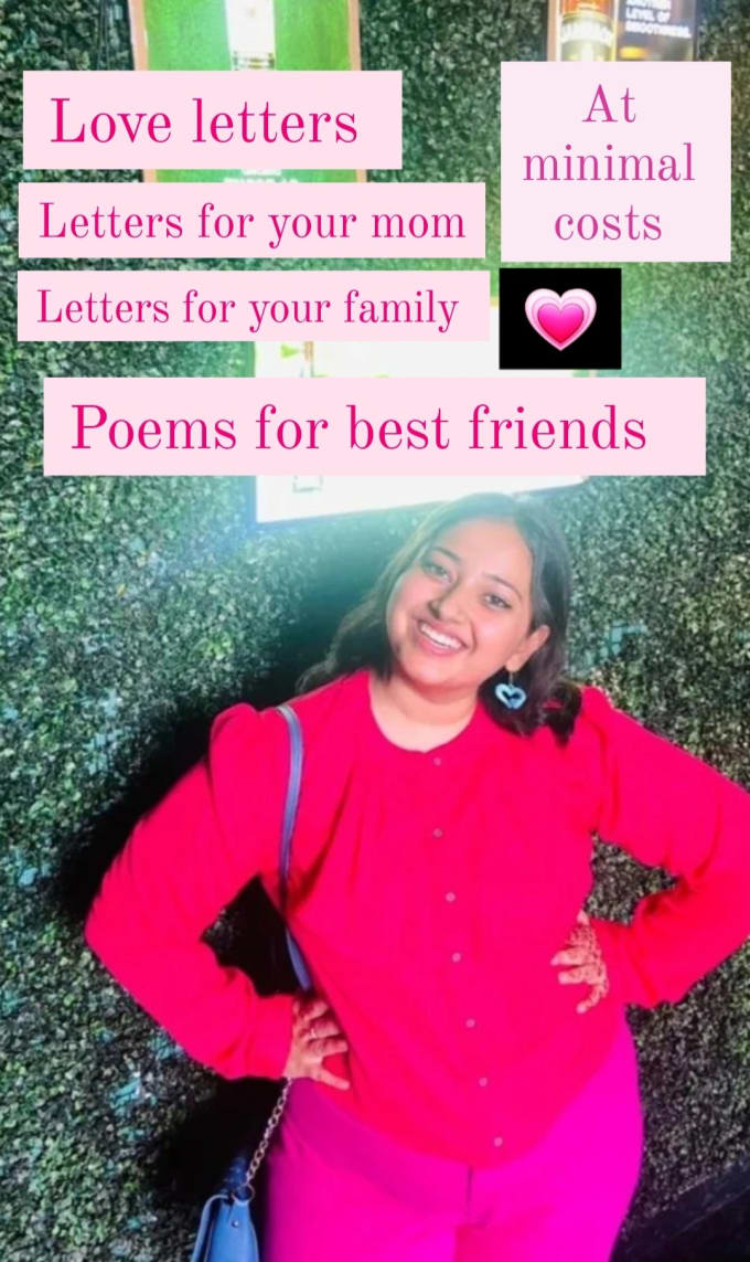 Write Personalized Poems And Letters For You And Your Loved Ones By Nitikagupta5 Fiverr