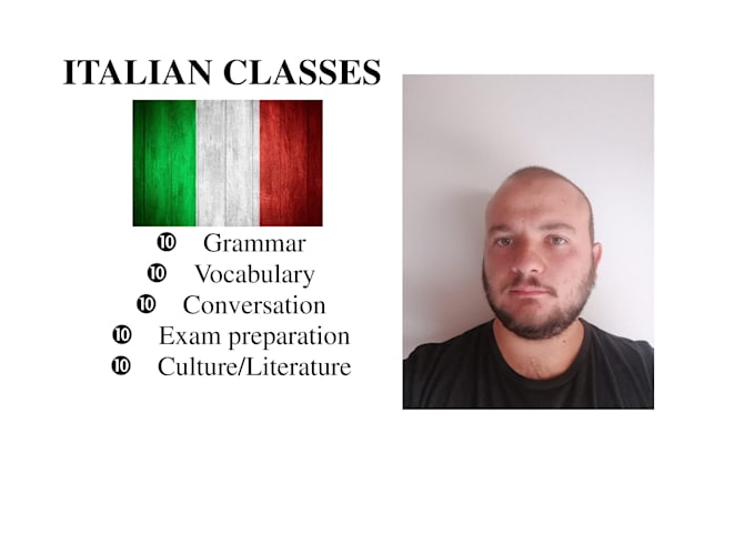 Teach you italian language and culture by Riccardo_96 | Fiverr