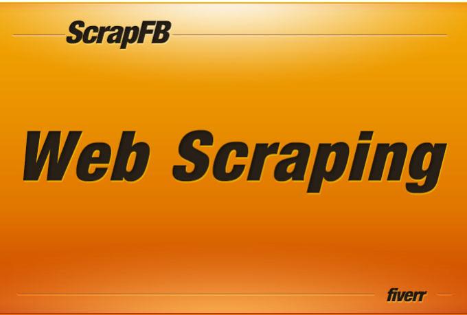 Do web crawling, web scraping, web data extraction by Scraperfb | Fiverr