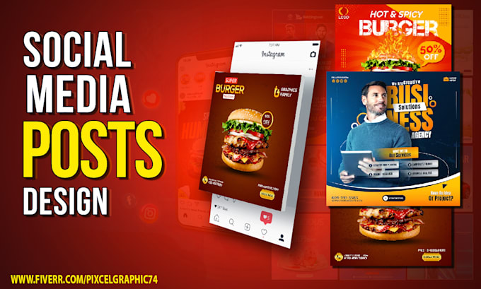 Design attractive social media posts by Pixcelgraphic74 | Fiverr