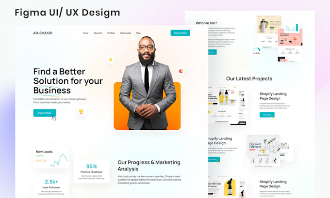 Design modren, clean figma ui ux for you by Bicky_hossain | Fiverr