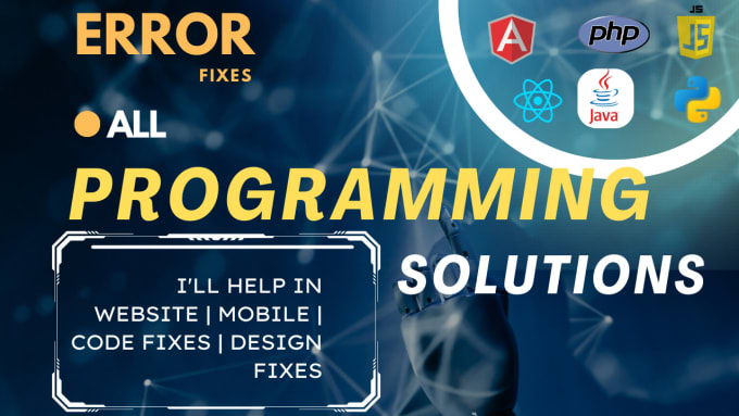 Provide Programming Solutions And Code Fixes In Javascript Python Java Reactjs By Imcodezero