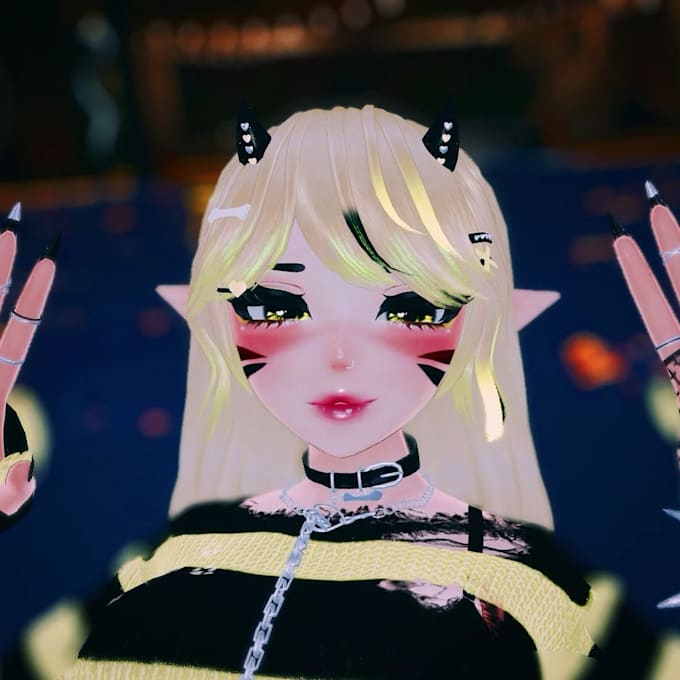 Make vrchat3d,anime model, furry avatar ,vrc avatar, vtuber for vroid ...