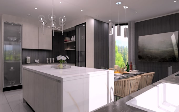 Design your new kitchen by Planetcad | Fiverr