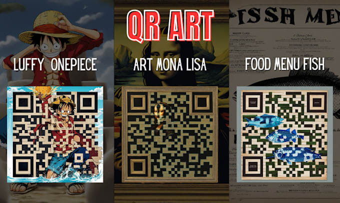 Artistic qr codes your unique digital identity onepiece qr code by ...