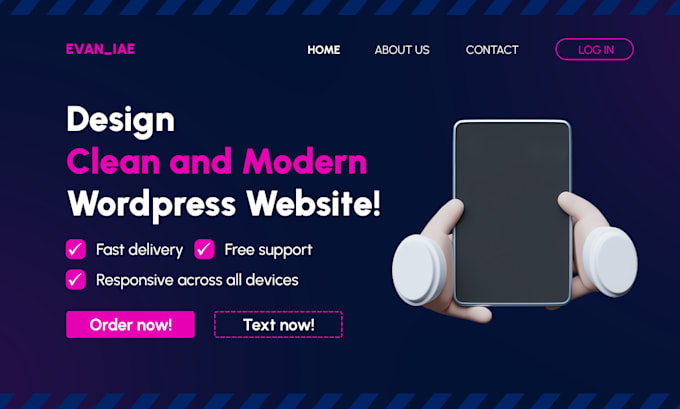 Create a clean and modern wordpress website by Evan_iae | Fiverr